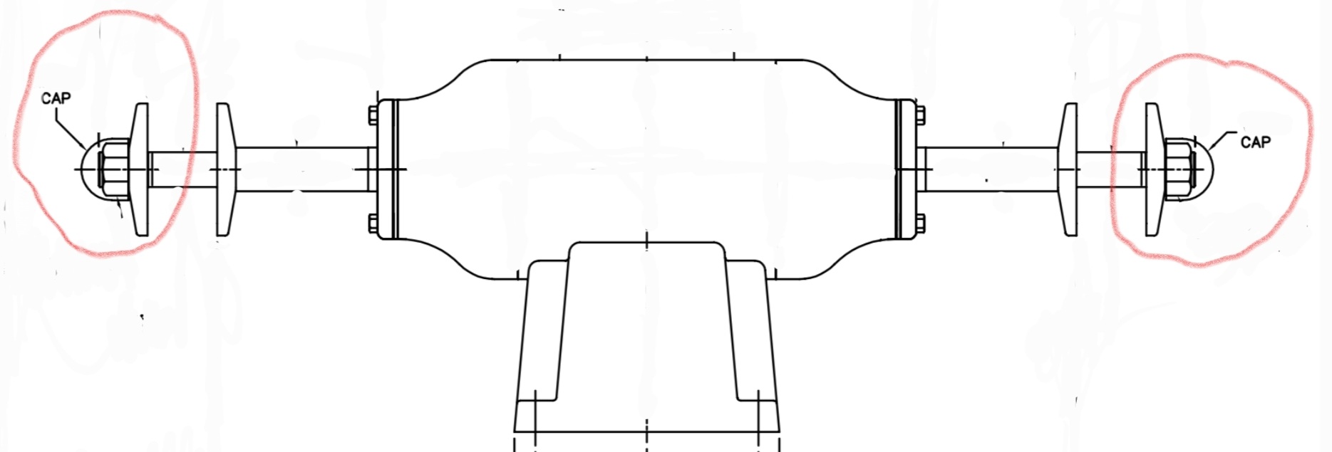 Buffer Safety End Caps for Threaded Shafts - Odiz