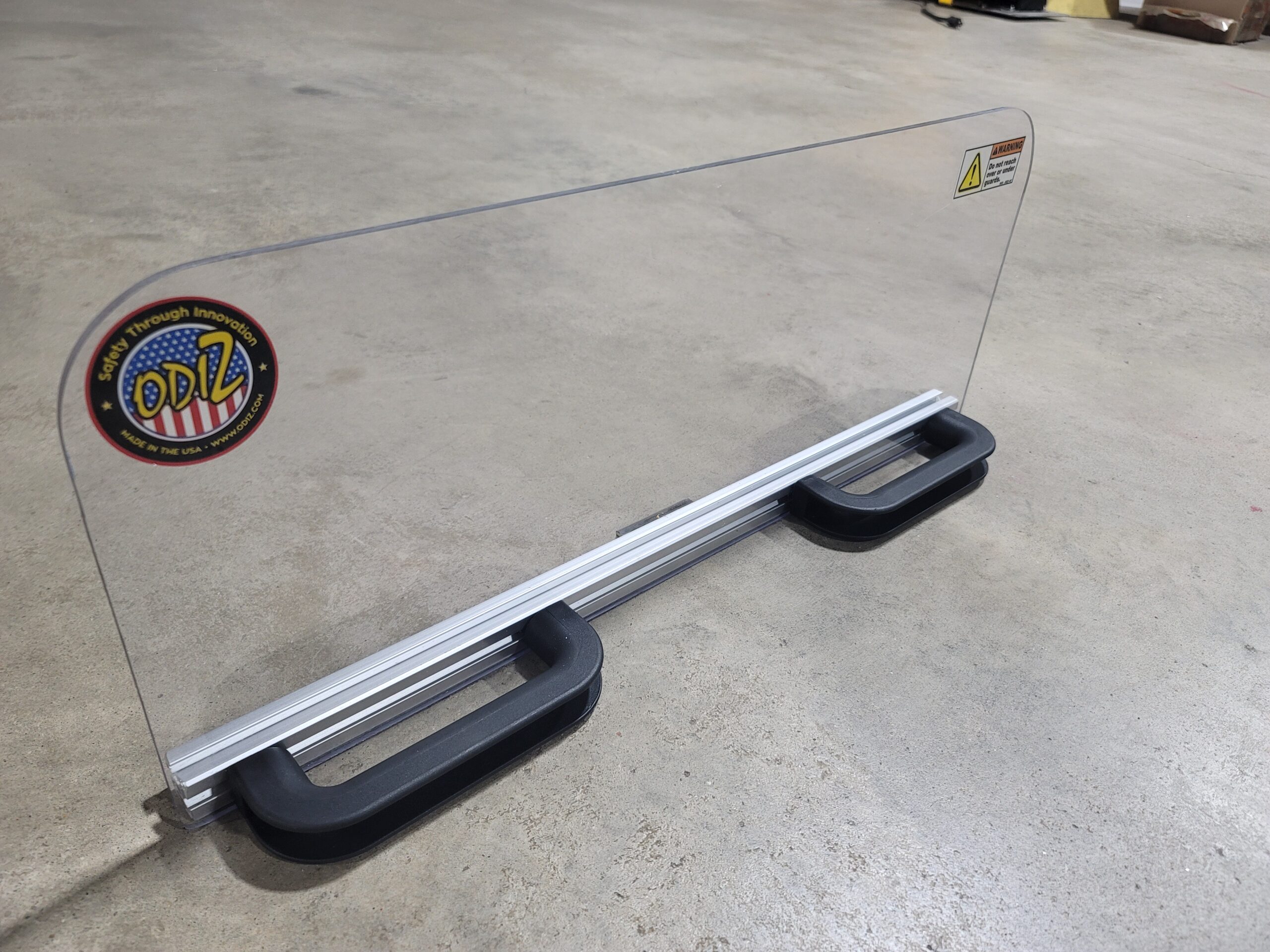 Custom Magnetic Lexan Shield with Handles - Odiz