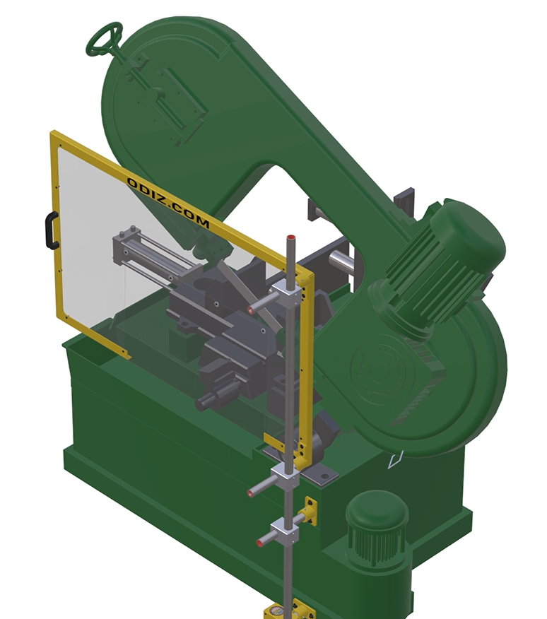 Interlocked Adjustable Horizontal Bandsaw Guards - Odiz