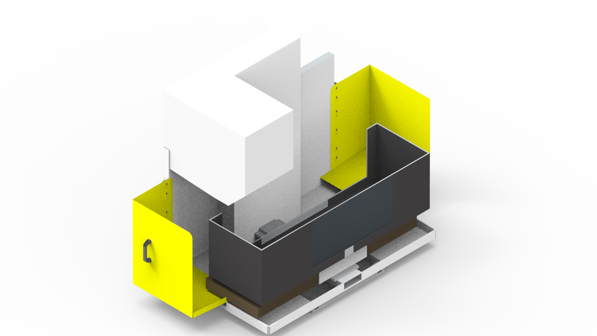 Toolroom Mill Chip and Coolant shield for back corners - Odiz
